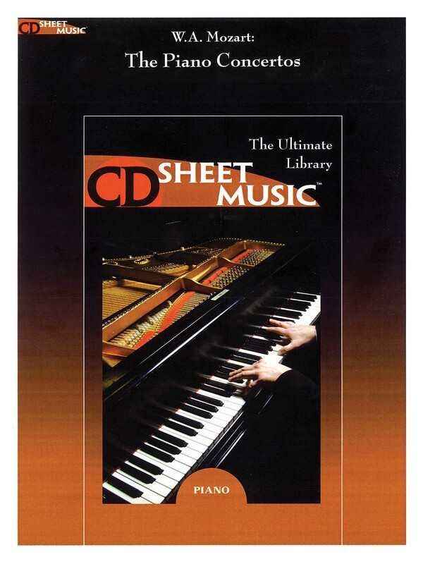 Mozart Piano Concertos CDr Sheet Music (CD-Rom Only) - CD Sheet Music