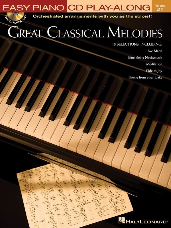 Great Classical Melodies Easy Piano Play Along B (Softcover Book/CD ...