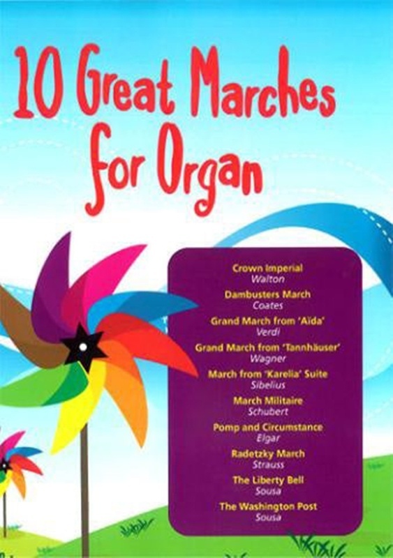 10 Great Marches For Organ Softcover Book (Organ) - Hal Leonard